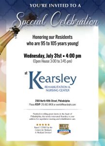 Kearsley Rehabilitation and Nursing Center Special Celebration ...